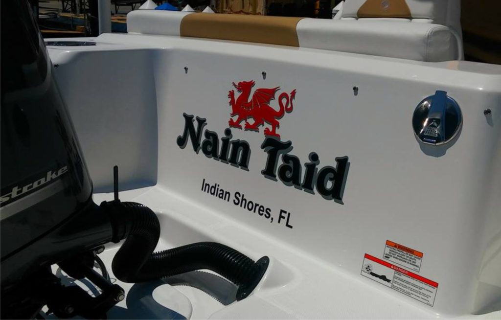 A Welch Boat Name Called Naid Taid From Indian Shores – Boat Name ...