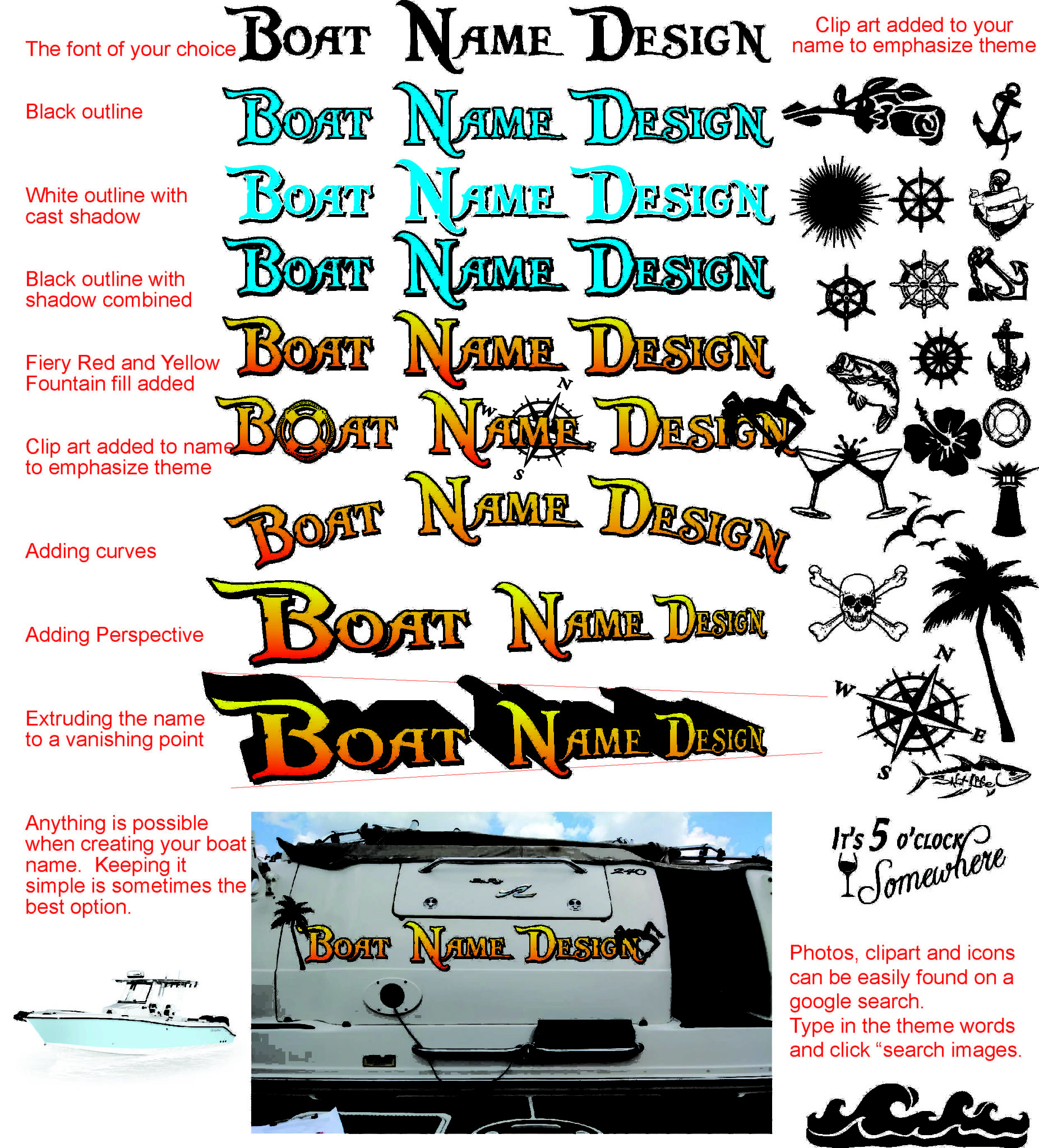 Boat Name Ideas – Boat Name Design Install Tampa Clearwater St ...