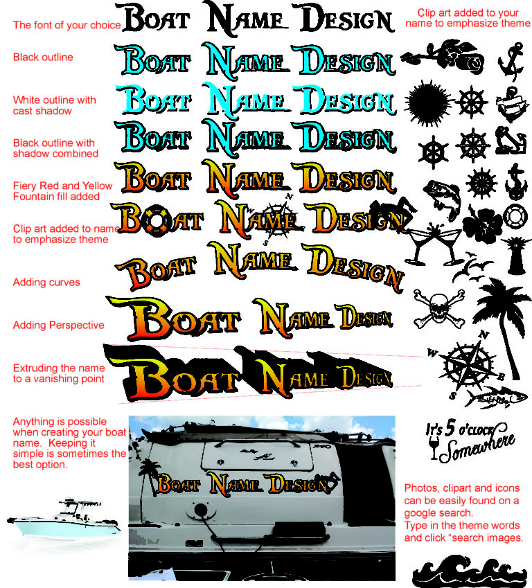 Boat Name Ideas – Boat Name Design Install Tampa Clearwater St ...